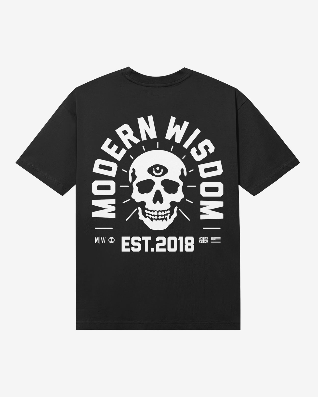 MW Skull Black Tee – Modern Wisdom Official Store – Modern Wisdom Store